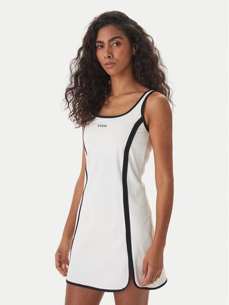 Guess Kleid f&uuml;r den Alltag V6GK06 K2997 &Eacute;cru Classic Fit