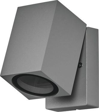 Osram ENDURA Classic Cube ADJ WALL Au&szlig;en-Wandleuchte, silber, GU10-Sockel (max 35W), kann mit einfacher oder smarter Lampe best&uuml;ckt werden, ausrichtbarer Le