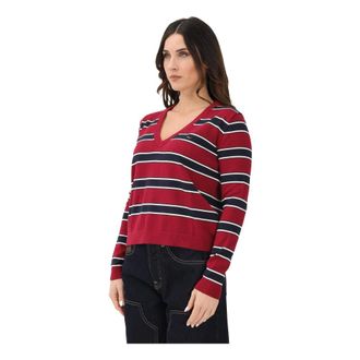 Tommy Jeans Femme, Pulls, Multicolore, Taille: 40 FR Maglioncino scollo a V