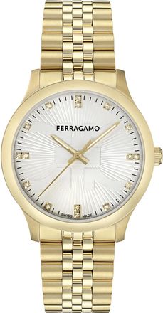 Ferragamo Uhren - Quarz-Analoguhr Ferragamo Duo - Gr. unisize - in Gold - f&uuml;r Damen