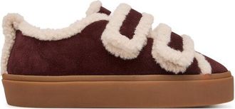 INUIKII Sneakers Shearling Low Velcro 1001.001.0231.518 Dunkelrot