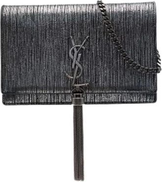 Saint Laurent Sac bandouli&egrave;re Pre-owned - Femme - Pre-owned - Gris - Taille: ONE Size