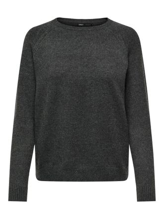 Only Damen Onllesly Kings L/S KNT Noos Pullover 15170427,Dark Grey Melange,XL