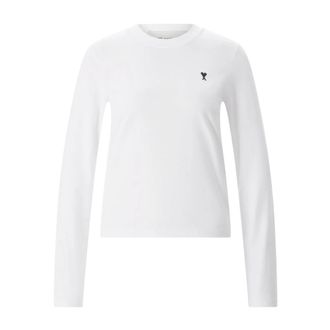 Ami Klassisches Langarmshirt - - Tops - Herren - Wei&szlig; - XL