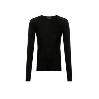 Saison 1865 Feiner Pullover Qola Round Virgin Woll Round - Schwarz