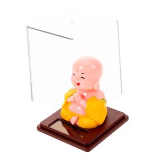 Cabilock Kleiner M&ouml;nchsfigur Kunststoff Harz Betender Buddha Auto Armaturenbrett Dekoration Wohndeko Geschenk