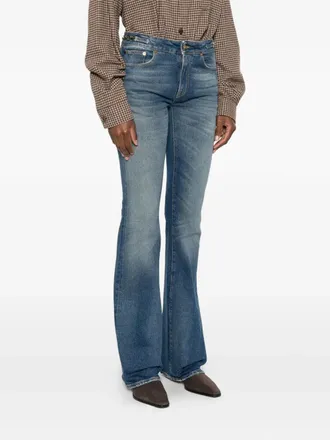Golden Goose Womens Buckle-Embellished Flared Jeans Aw25 W