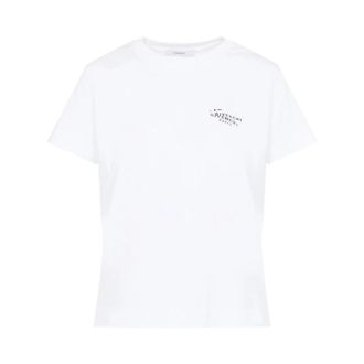 Givenchy Distorted Logo T-Shirt - - Tops - Damen - Wei&szlig; - L