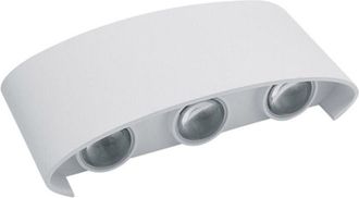 Trade Shop Trade Shop - APPLIQUE LAMPADA LED DA MURO DOPPIA EMISSIONE LUMINOSA 16W LUCE SELEZIONABILE CCT ES68-3C - Weiß