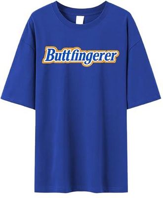 Generico T-shirt &agrave; manches courtes et col rond pour homme en tissu doux, confortable, basique et d&eacute;contract&eacute;, bleu, M