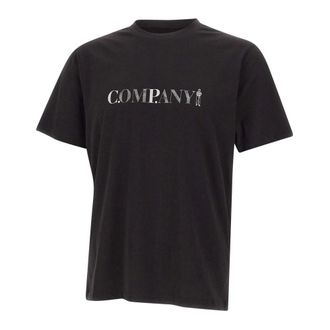 C.P. Company C.p. Company, Homme, Tops, Noir, Taille: XL Jersey 30/1 T-shirt