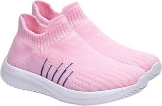 Yarnow Chaussures pour Femmes Maille Respirante Chaussures &agrave; Enfiler avec Semelle &Eacute;lastique pour Marche Sport Quotidien