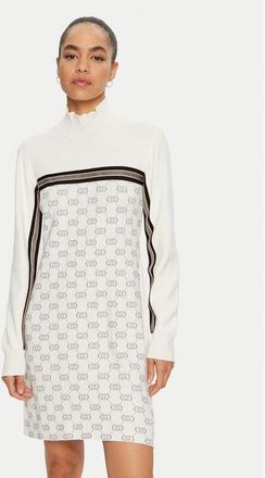 Liu Jo Strickkleid TF4227 MS63L &Eacute;cru Regular Fit