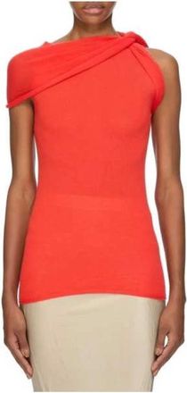 Rick Owens Femme, Tops, Rouge, Taille: 40 FR Twist Top