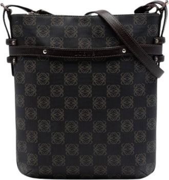Loewe Sac bandouli&egrave;re Pre-owned en toile - Femme - Pre-owned - Brun - Taille: ONE Size