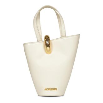 Jacquemus Asymmetrische Mini Eimer Tasche Elfenbein - - Bags - Damen - Beige - ONE SIZE