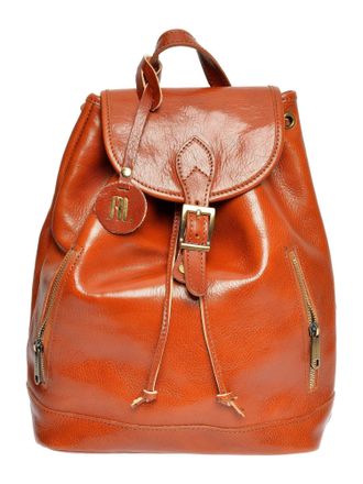Anna Luchini Braun Rindsledertasche