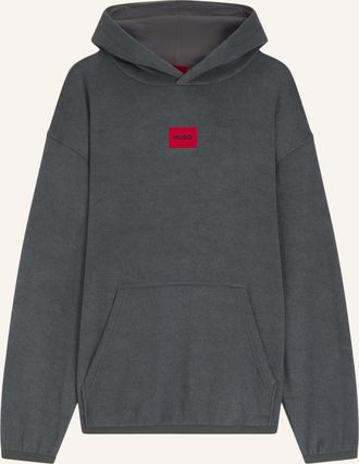HUGO BOSS Hugo Loungewear Oberteil Terry Hoodie Relaxed Fit grau
