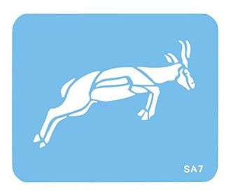 PME JEM Springbock-Schablone, Kunststoff, Blau, 15 x 1 x 15 cm