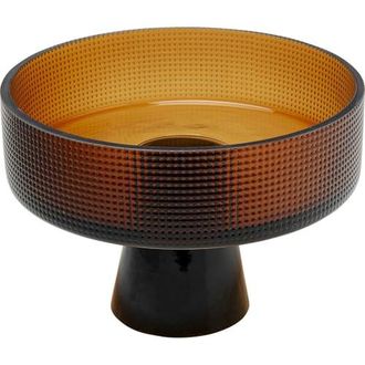 Kare Design Vase Enigma, Braun, 17 cm, Glas, Blumenvase, Dekoration, Mundgeblasen, Gef&auml;&szlig; f&uuml;r Blumen