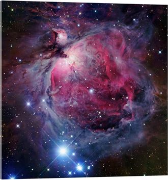 Posterlounge Der Orion-Nebel Acrylglasbild von Robert Gendler 30 x 30 cm Lila Wandbilder Wanddeko