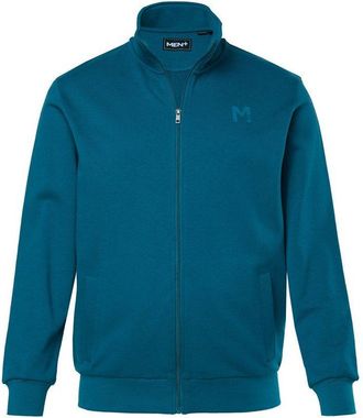 Men Plus Fleecejacke Sweatjacke Basic Stehkragen