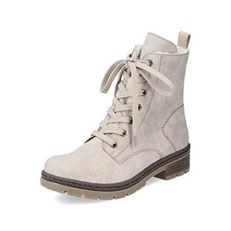 Rieker Femme Bottines Y7446, Dame Bottines &agrave; Lacets,Bottes,Chukka Boot,Bottes Courtes,Bottes &agrave; Lacets,Beige (Beige / 60),41 EU / 7.5 UK