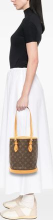 Louis Vuitton 2013 Monogram Petit bucket bag - Marron