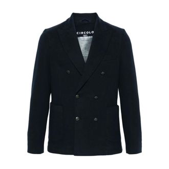 Circolo 1901 Homme, Vestes, Bleu, Taille: S Blazer Bleu &agrave; Double Boutonnage