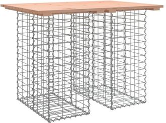 vidaXL Vidaxl - Banc de jardin design gabion 100x70x72cm bois massif de douglas