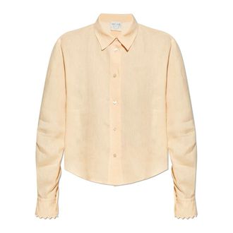 Forte_Forte Femme, Blouses et Chemises, Orange, Taille: 42 FR The Linen Shirt