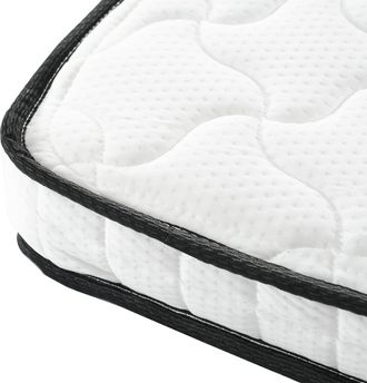 Merax Federkernmatratze 90x190 cm, H3 H&auml;rtegrad, 10 cm dick, ergonomische Module, Lendenwirbelentlastung, gerollt, atmungsaktiv, komfortable Schlafunterlage