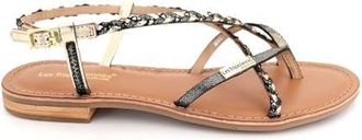 Les Tropeziennes Les Tropeziennes par M. Belarbi Femme MONATRES Chaussures Ville Entre-Doigt, Noir Irise, 36