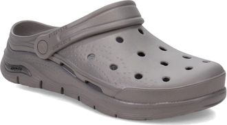 Skechers Herren Foamies: Arch Fit-Valiant Slip-on Clog Schiebe-Sandalen, Dunkelgrau, 43 EU