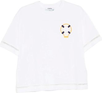 Vivetta Vivetta, Femme, Tops, Blanc, Taille: 40 FR T-shirt Vm1Ts0025 Pc082 1001