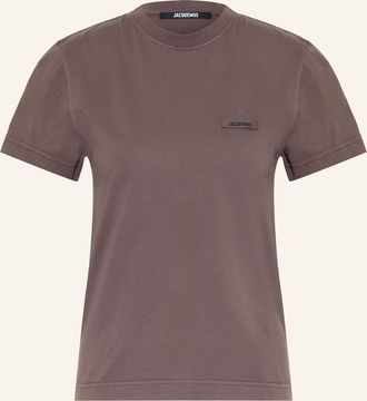 Jacquemus Jacquemus T-Shirt Le T-Shirt Gros Grain braun