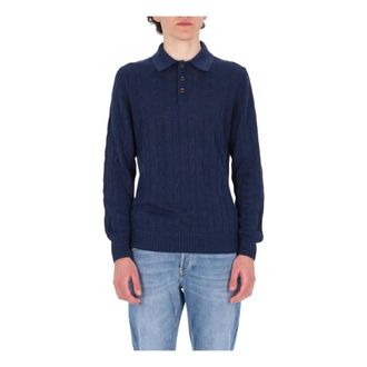 Barba Rundhals-Strickware - - Knitwear - Herren - Blau - 2XL