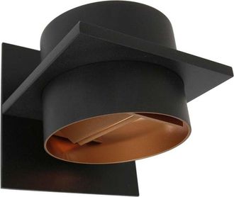 Steinhauer Steinhauer - Applique murale applique chambre &agrave; coucher 1 lampe ronde vers le bas noir led l 14 cm