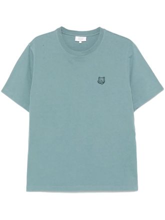 Maison Kitsuné t-shirt à patch logo - Bleu