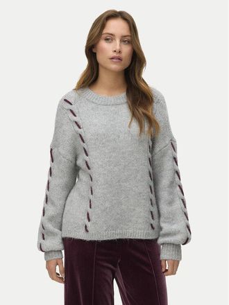 Vero Moda Pullover Ilina 10334866 Grau Loose Fit