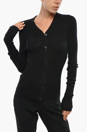 Dsquared2 Cardigan In Uni Mit V-Ausschnitt Dsquared2