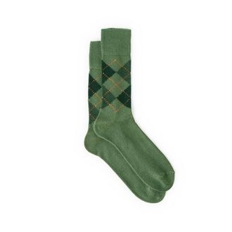 Burlington Diamond Mid Cut Socken in Grün