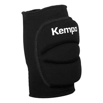 Kempa KNIE INDOOR SUPPORT GEPOLSTERT, Knie-Schoner für Handball, Volleyball etc., Knie-Schützer für Herren, Damen, Kinder, Protektoren, 1 Paar, XS, schwarz