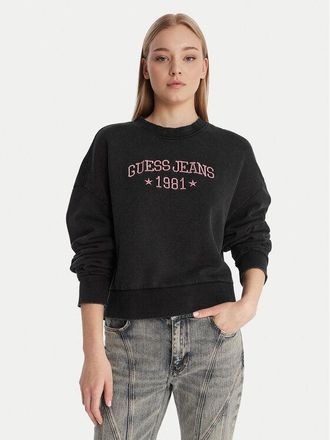 Guess Sweatshirt W6RQ04 KCPR1 Schwarz Regular Fit
