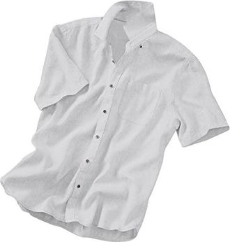 Generic DENGJIAMY Chemises unies pour hommes dété à col de couleur unie T-shirt à manches courtes décontracté boutonné avec poche hauts tendance pour homme, b