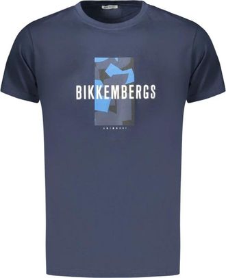 Dirk Bikkembergs Kurzarm-T-Shirt - - Tops - Herren - Blau - 2XL