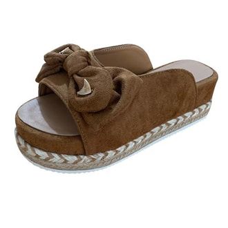 Generic Pantoufles d&eacute;t&eacute; pour femme avec semelle plantaire, pantoufles ouvertes &agrave; 42, pantoufles antid&eacute;rapantes &agrave; bout ouvert, chaussures de plage, sandales pl