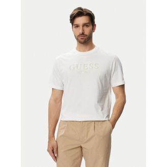 Guess T-Shirt M6YI41 K4227 Wei&szlig; Regular Fit