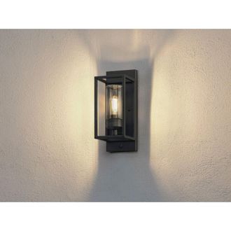 Konstsmide Außenwandleuchte trani mit Dämmerungssensor, h: 40cm Edelstahl Schwarz