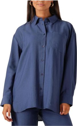 Moss Copenhagen Damen, Blusen & Hemden, Blau, MGr&ouml;&szlig;e